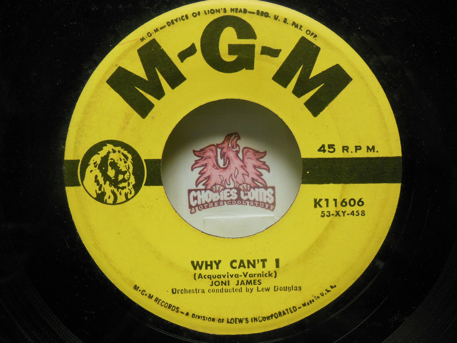 Joni James Why Can t I I ll Never Stand In Your Way 45 RPM VG I8 