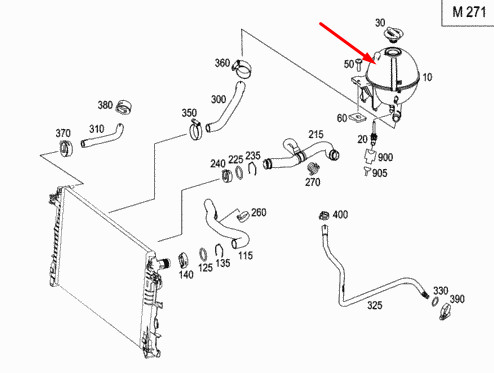 MERCEDES-BENZ SPRINTER 906 EXPANSION COOLANT TANK A9065010503 2008 | eBay