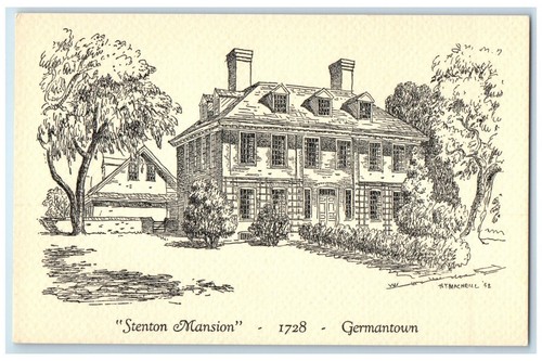 c1940 Stenton Mansion Germantown William Philadelphia Pennsylvania PA ...