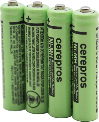 Rechargeable 1.2V 400mAh Ni-MH AAA Batteries for VTech AT&T Cordless ...