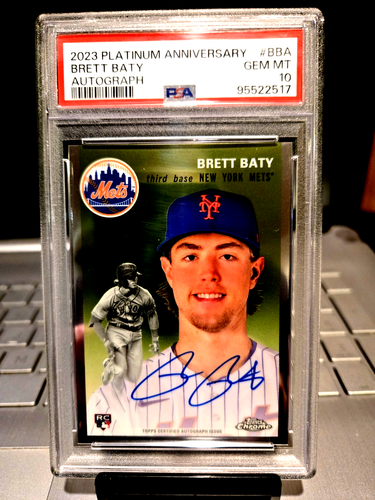 2023 Topps Chrome Platinum Anniversary - Autographs Brett Baty #CPA-BBA ...