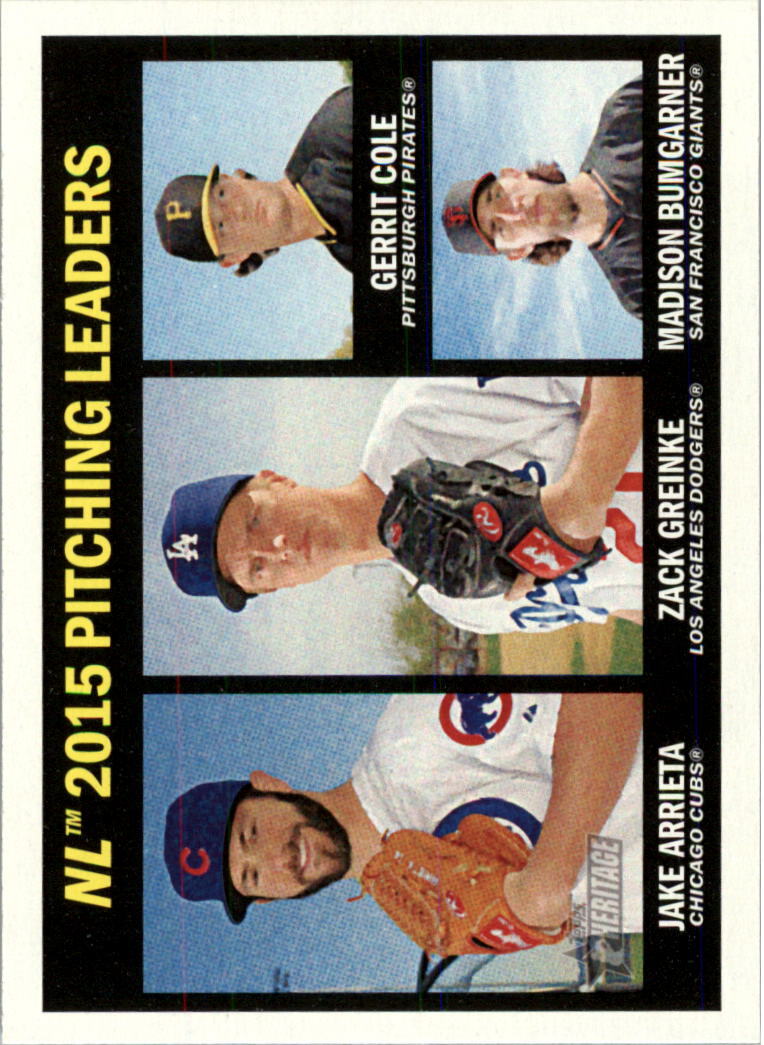2016 Topps Heritage - League Leaders #236 Gerrit Cole, Zack Greinke ...