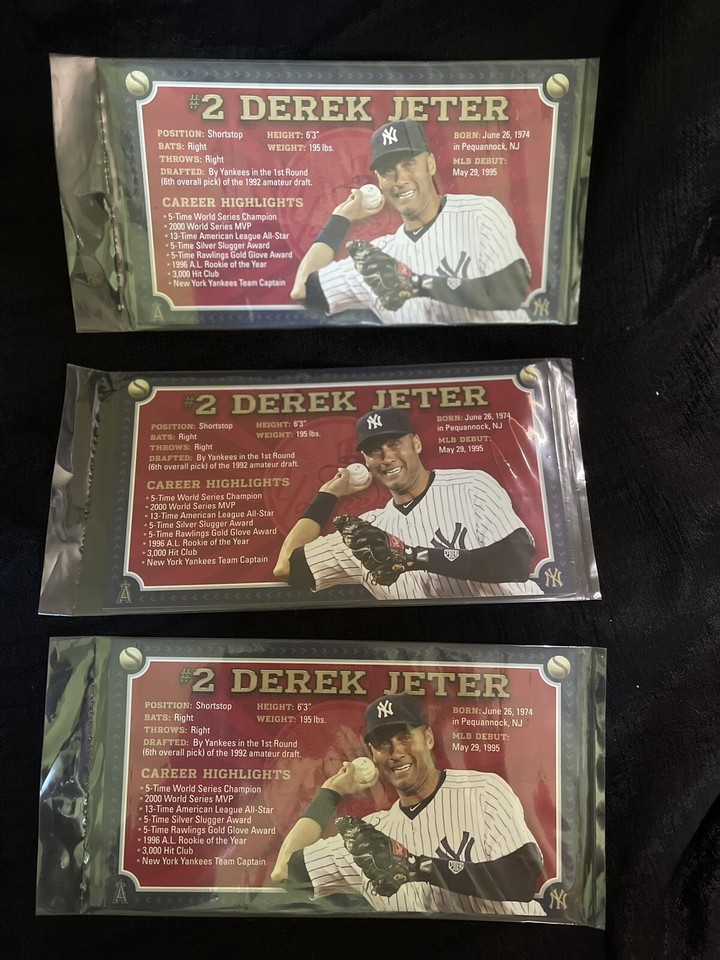 Derek Jeter Limited Collectors Card from 05/07/2014 Only One Left | eBay