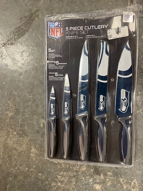 Official NFL Seattle Seahawks 5 Piece Cutlery Knife Set sealed in ...