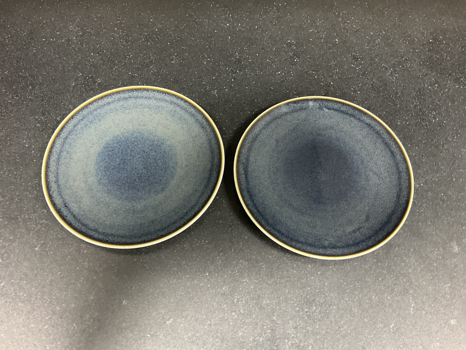 Royal Crown Derby Art Glaze Clouded Smoke Salad Plate Set of 2 NEW no ...