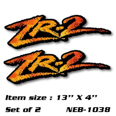 For Chevy S10 GMC Colorado 4X4 TRUCK ZR2 ZR-2 Decals Stickers NEB-1038 ...