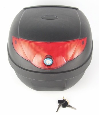 MOTORCYCLE SMALL TOP BOX 24L UNIVERSAL FITTING LIGHTWEIGHT LUGGAGE BOX ...