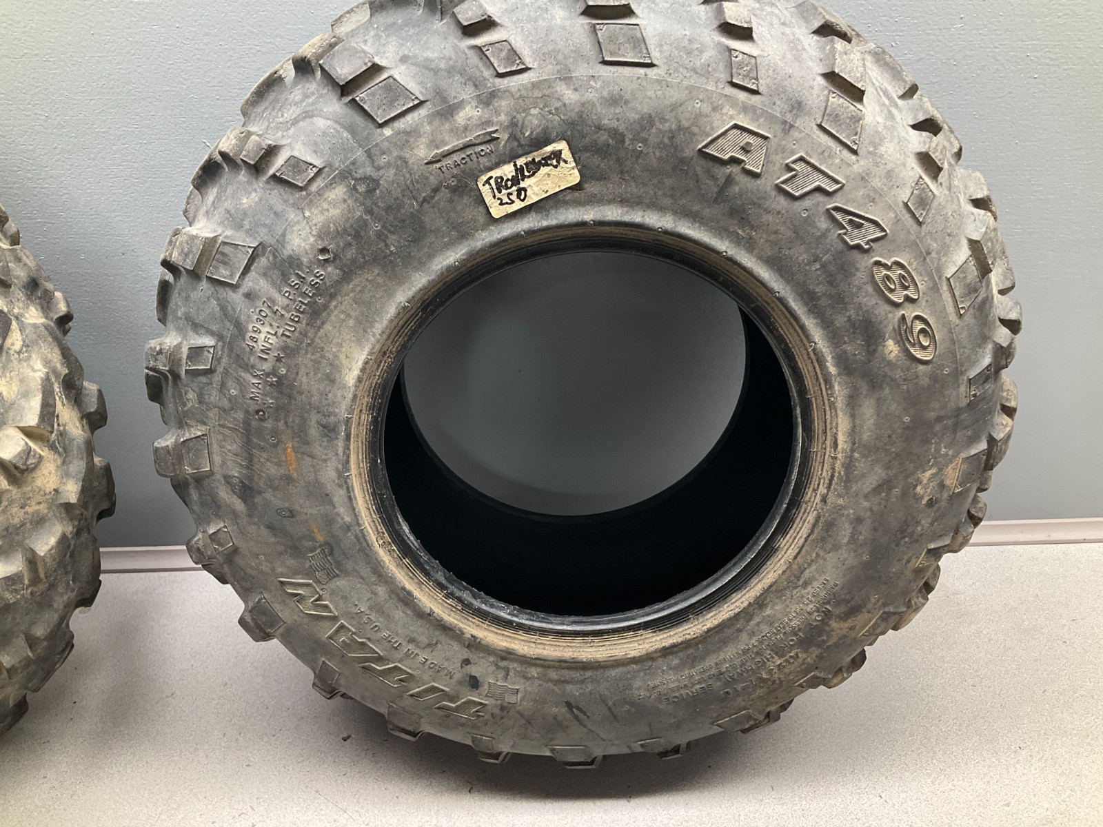 TITAN FRONT ATV TIRES AT489 23X7-10 PAIR SET OF 2 | eBay