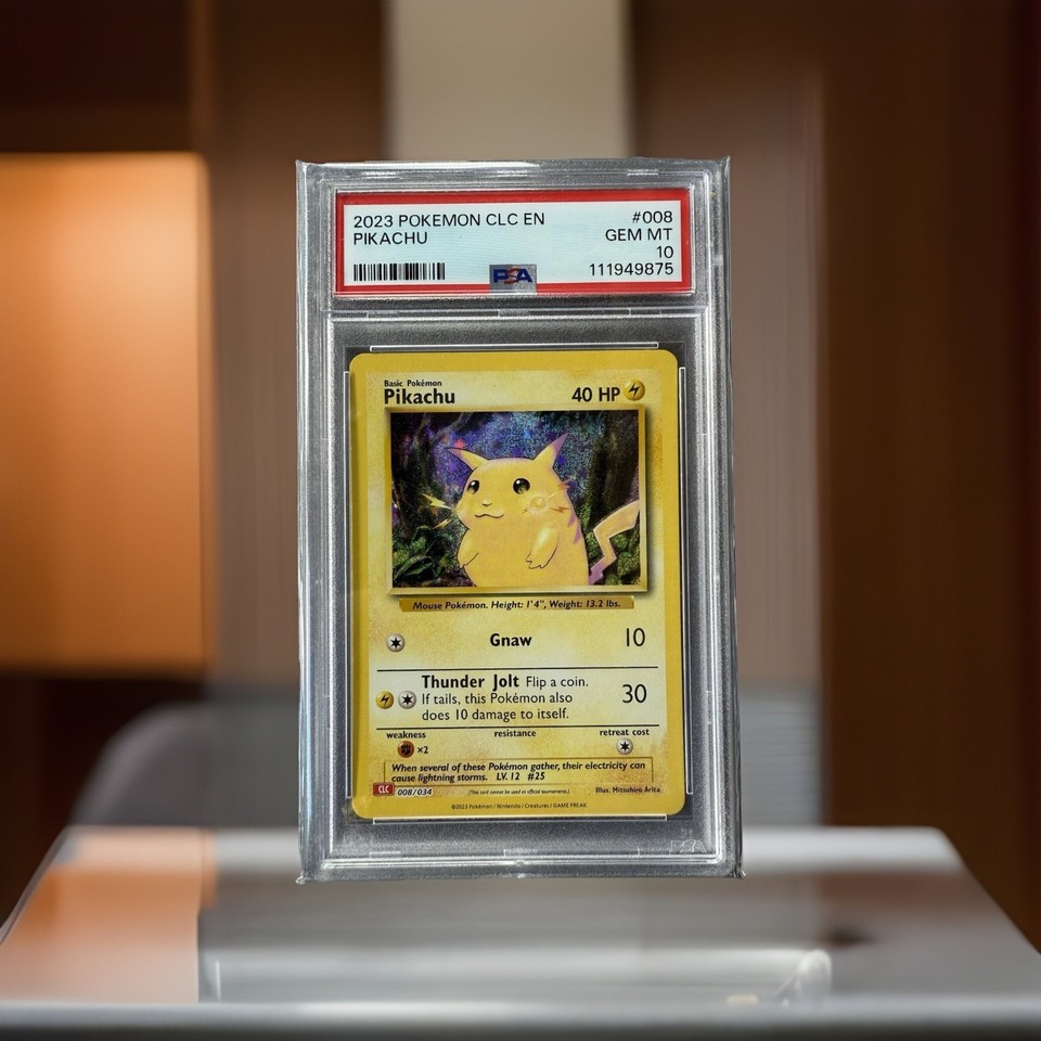 Pokémon TCG Classic Collection Pikachu Holo Card PSA 10 Gem Mint 008/ ...