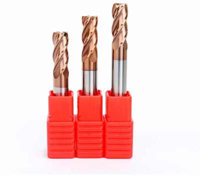 HRC55 Carbide End Mill 6mm 4Flutes Milling Cutter Alloy Coating ...