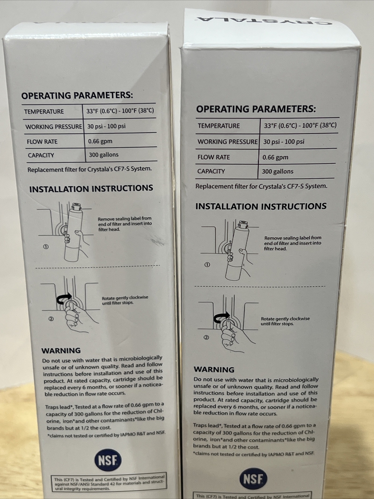 Crystala DA29-00020B Refrigerator Water Replacement Lot 2 Filter Model ...