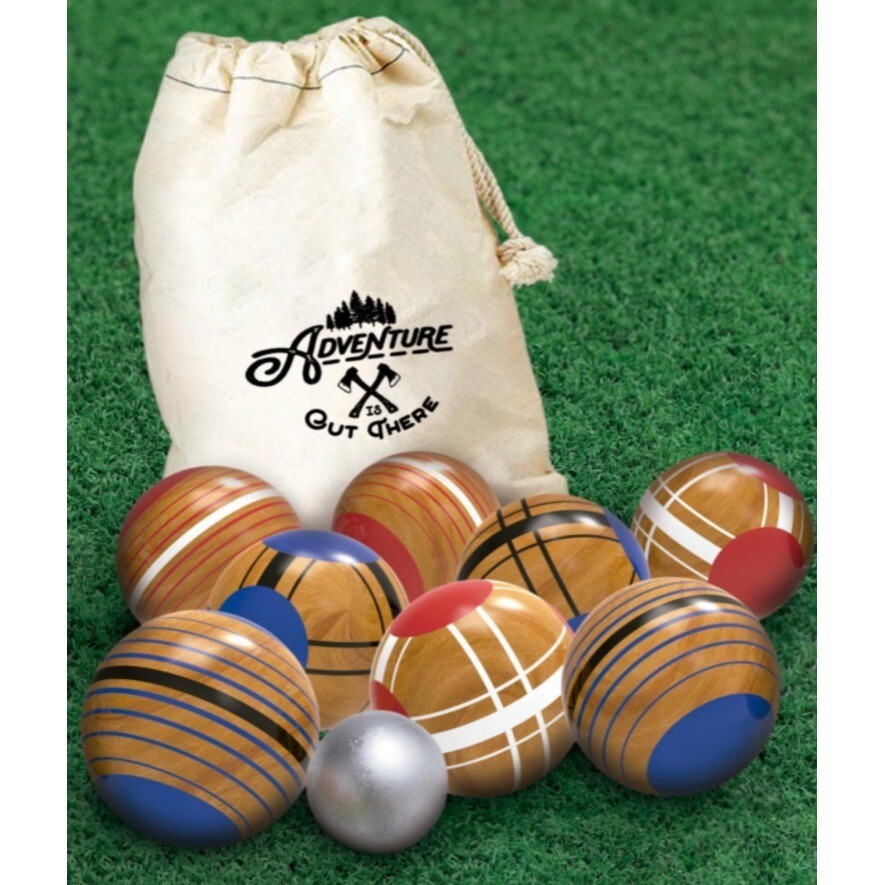Wood Bocce Ball Bocce Ball Holders | Mahogany Wood | Bocce Ball Racks