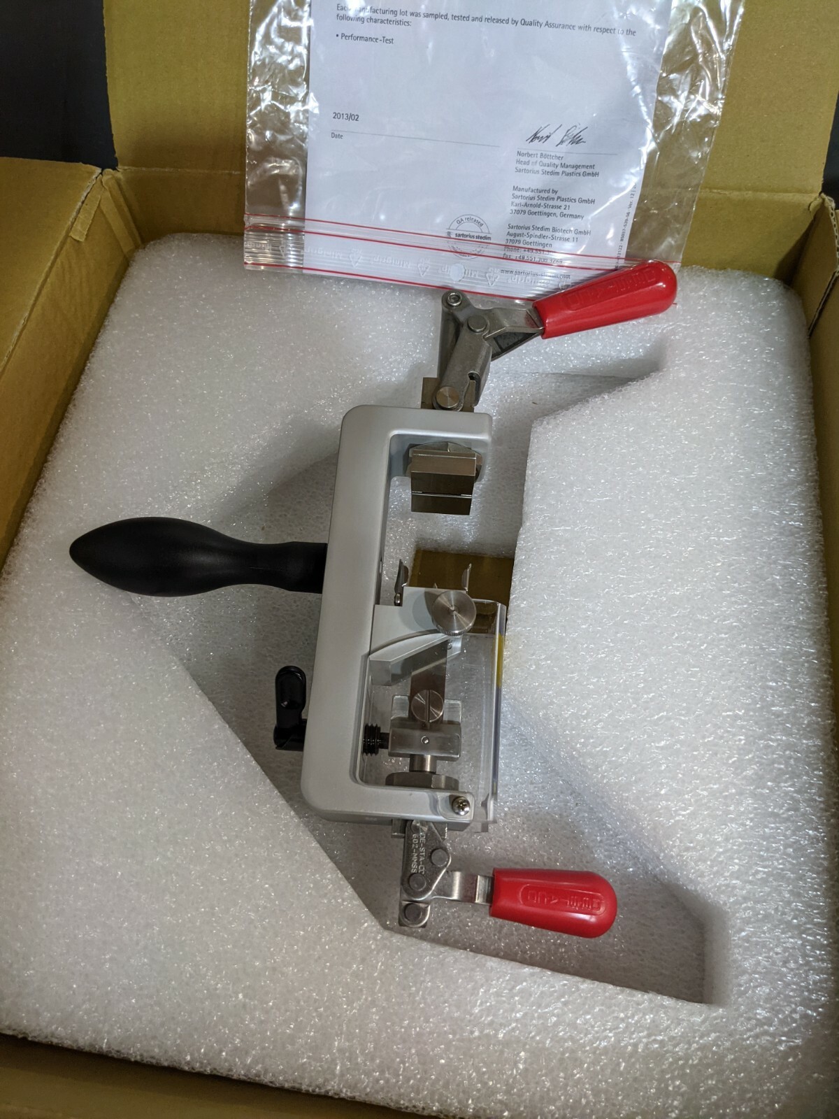 Sartorius Stedim Biotech 642-S--T Hand-held Tool for Clipster Size XS ...