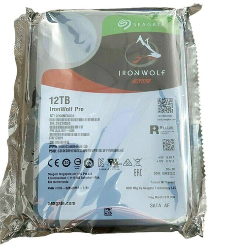 Seagate IronWolf Pro 12TB, Internal, 7200RPM, 3.5" (ST12000NE0008) HDD ...