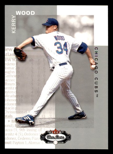 2002 Fleer Box Score #22 Kerry Wood Chicago Cubs | eBay