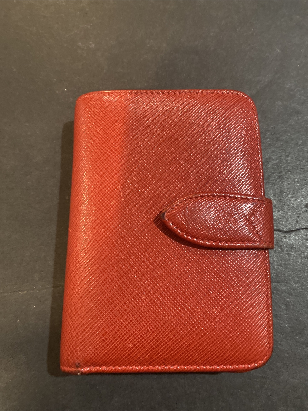 Vintage Coach Red Leather Bifold Wallet - Gem