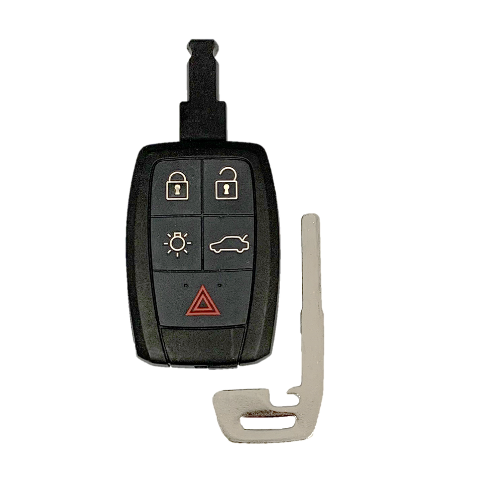 OEM VOLVO Keyless Remote Fob 5B + UNCUT Key For VOLVO - KR55WK49259 ...