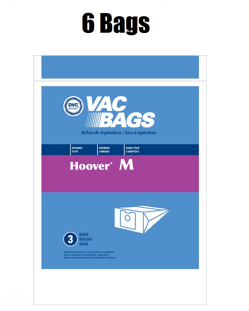 DVC Microlined Bags for Hoover M Dimension Vacuum Cleaners - 6 Bags | eBay