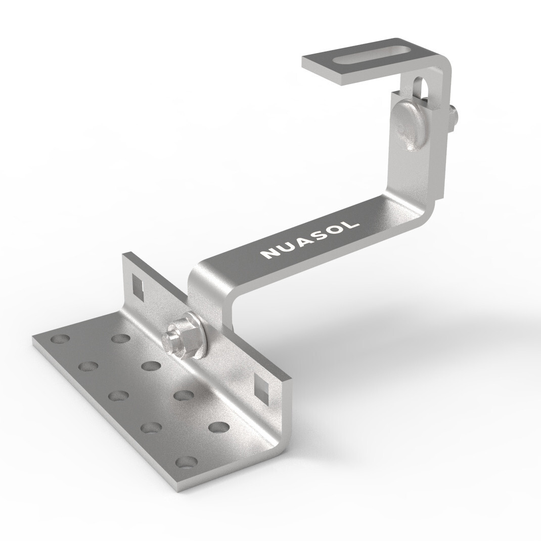 NuaSol Photovoltaik Solarpanel Halterung 1er Montage Set Ziegeldach ...