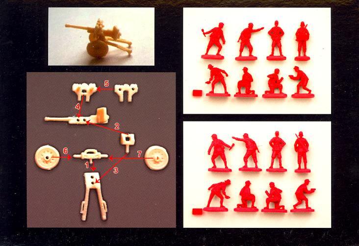 Strelets Models 1/72 PzB41 ANTI-TANK GUN WITH DAK AFRICA CORPS CREW ...