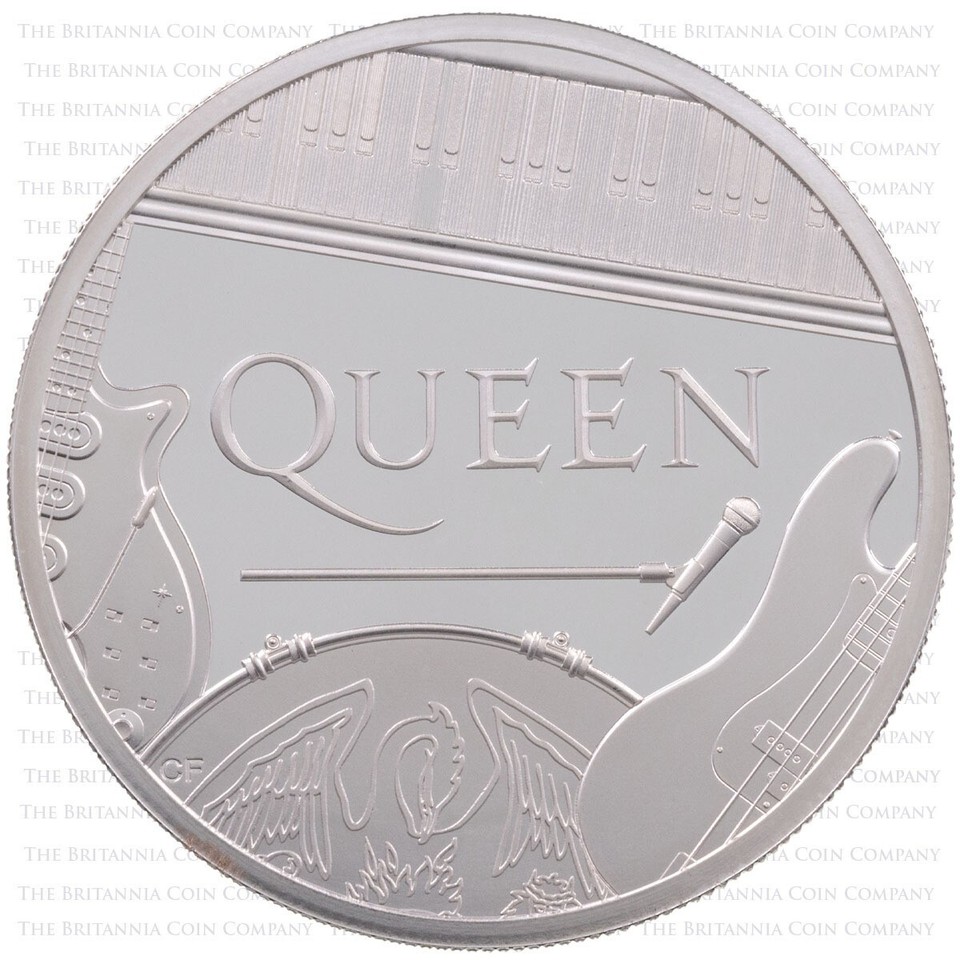 ROYAL MINT 2020 Music Legends QUEEN Two Ounce 2oz £5 Silver Proof Coin ...