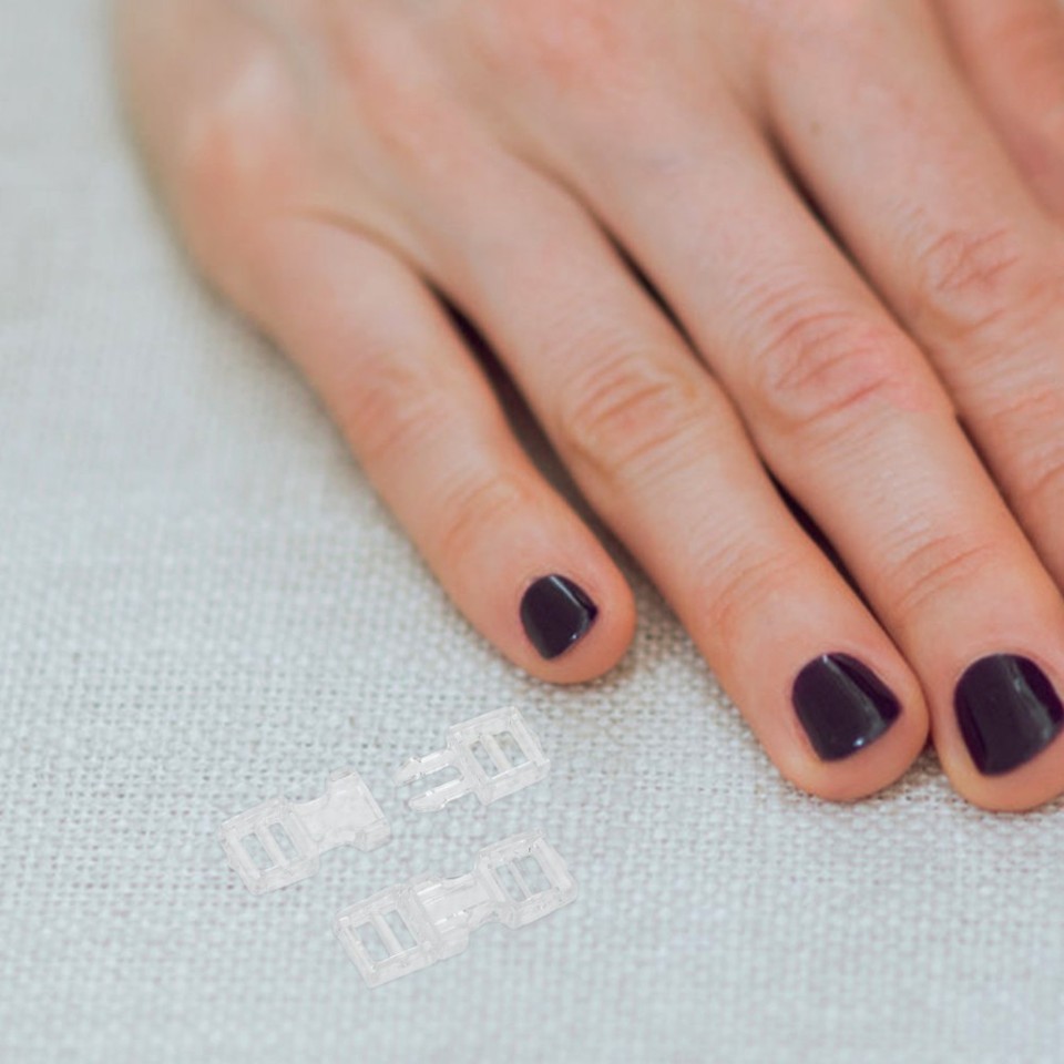 50 Pcs Invisible Nail Art Buckle Fastening Tool Clips for Extensions ...