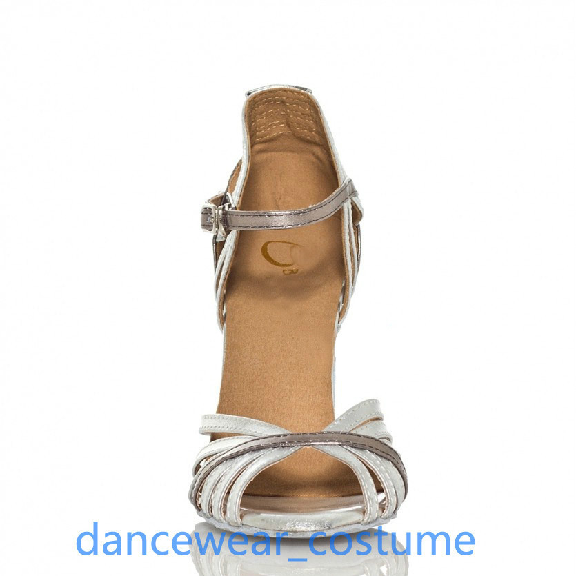 Women Ballroom Latin Tango Salsa Dance Shoes Samba Rumba Heels Sandals ...