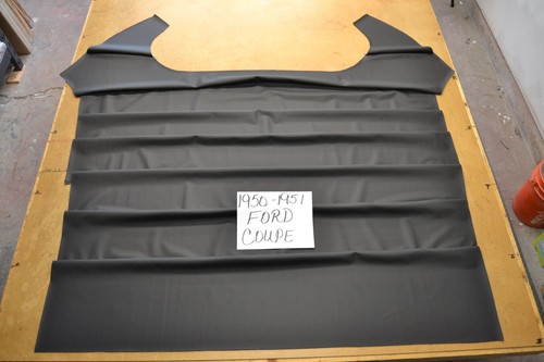 1950 1951 50 51 FORD COUPE 6 BOW BLACK TIER HEADLINER USA MADE TOP ...