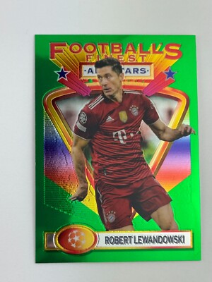 2021-22 Topps Finest Flashbacks UCL #100 Robert Lewandowski Bayern ...