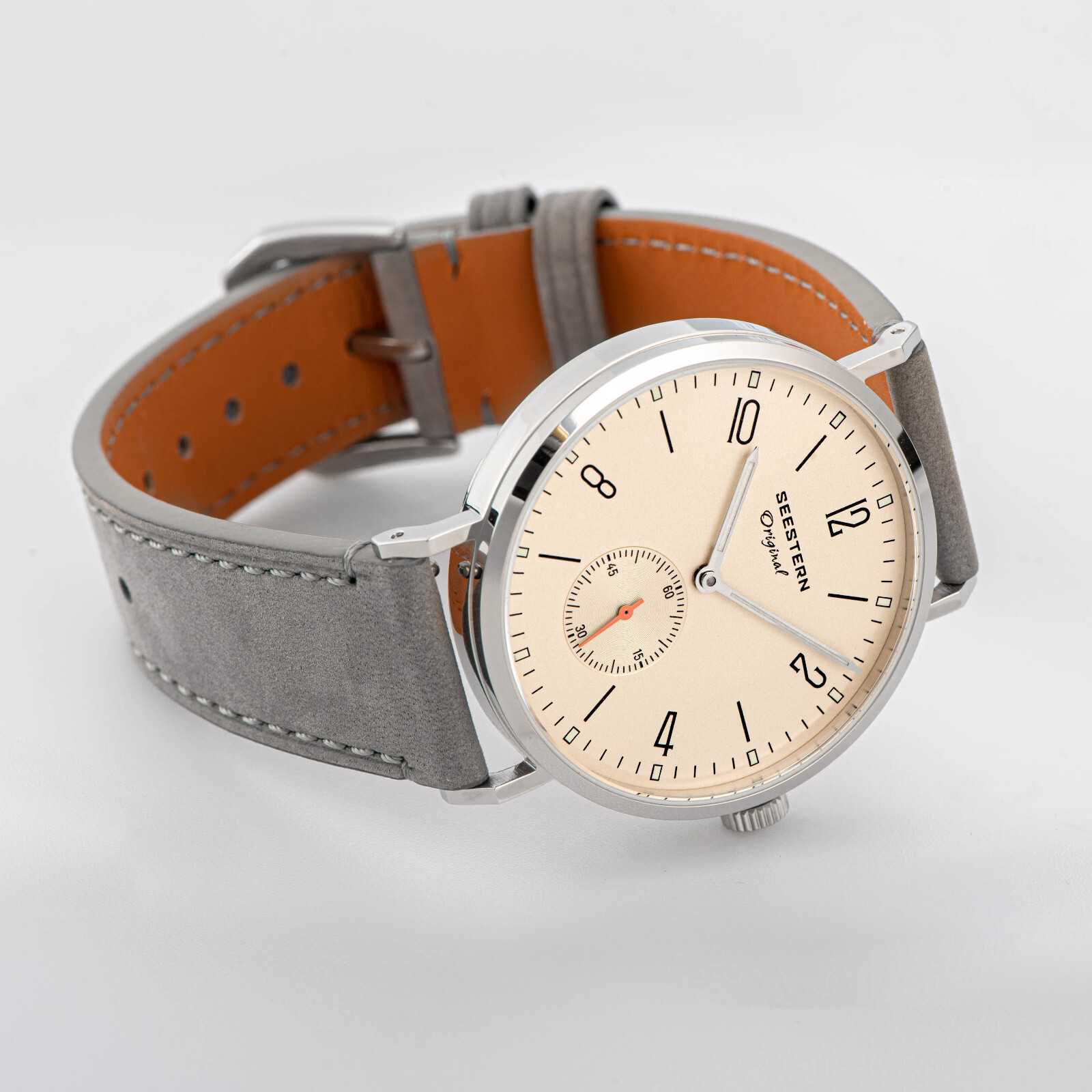 Seestern Original Sapphire Crystal Mechanical Mens Watch SEAGULL 1963 ...