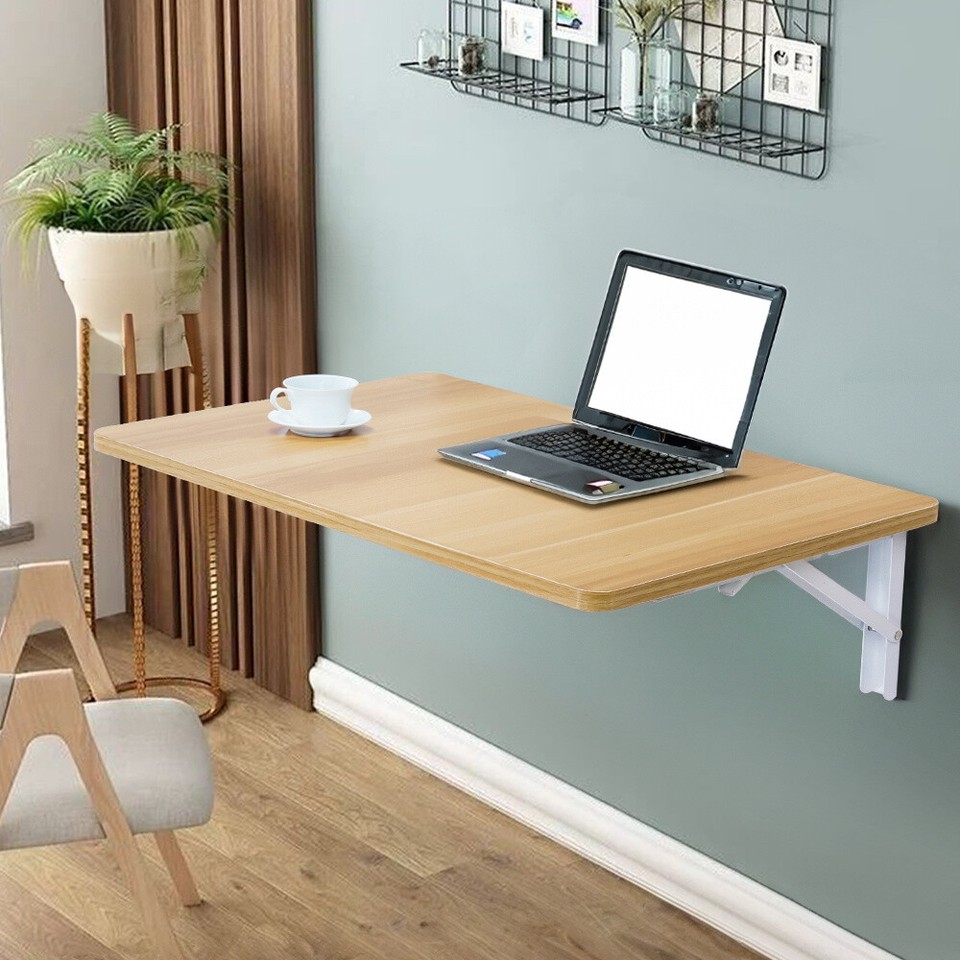 Home Wall Mounted Desk Folding Table on the Wall Drop-Leaf Desk for ...
