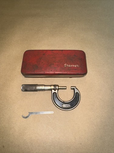 STARRETT NO. 436-1 IN. MICROMETER MADE IN THE USA w/ case. H1 | eBay