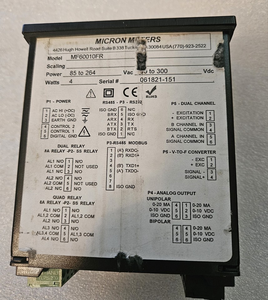 Micron Meter MF60010FR 4 Watts | eBay