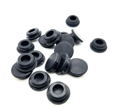 9/16" Rubber Panel Plug Grommets 1/8" Wall 3/4" OD Top Knockout Cover ...