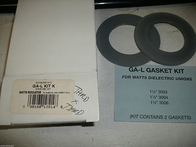 WATTS 0881410 GA-L KIT K 1-1/2" DIELECTRIC GASKET KIT 3003 SERIES | eBay