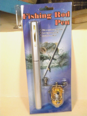 Telescopic Fishing Rod Pen 38" rod and reel combo | eBay