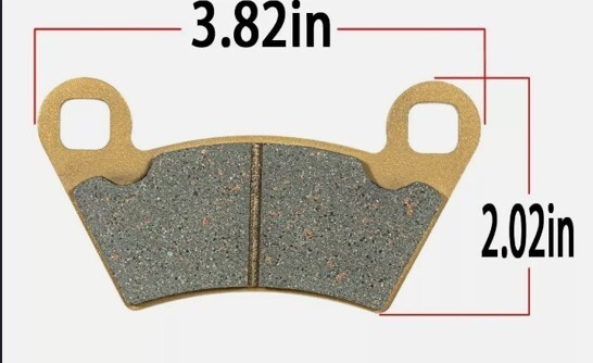 Front and Rear Brake Pads For Polaris Ranger 500 6X6 2004-2005 / ...