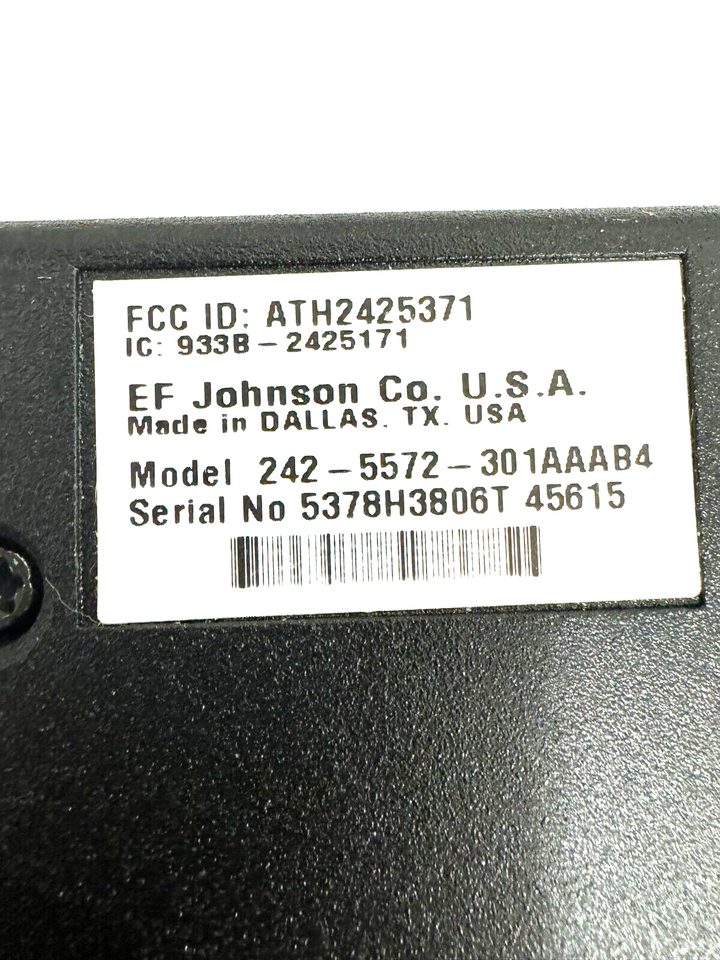 EF JOHNSON 242-5572-301AAAB4 700/800Mhz ASCEND RADIO | eBay