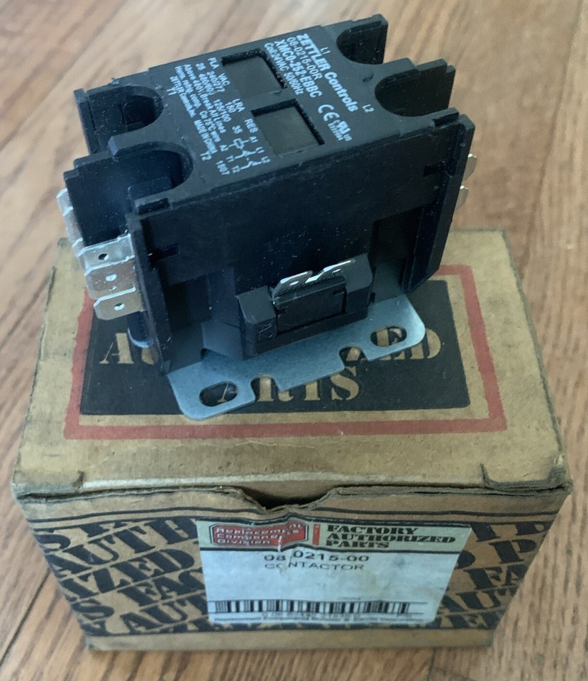 Zettler 08-0215-00 Carrier 2Pole 25Amp 24Vac Contactor OEM 08-0215-00R ...