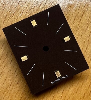 Unbranded Blank Rectangle Wrist Watch Maker Dial Disc Part Swiss Made # ...