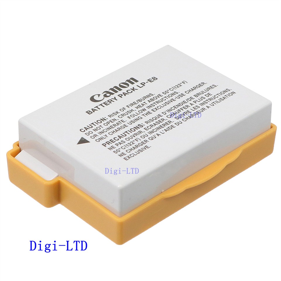 Genuine Original Canon LP-E8 Battery for EOS 550D 700D X4 X5 T2i T3i ...