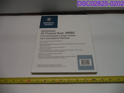 Qty = 25: Business Source All Purpose Triplicate Form Books P/N 39555 ...