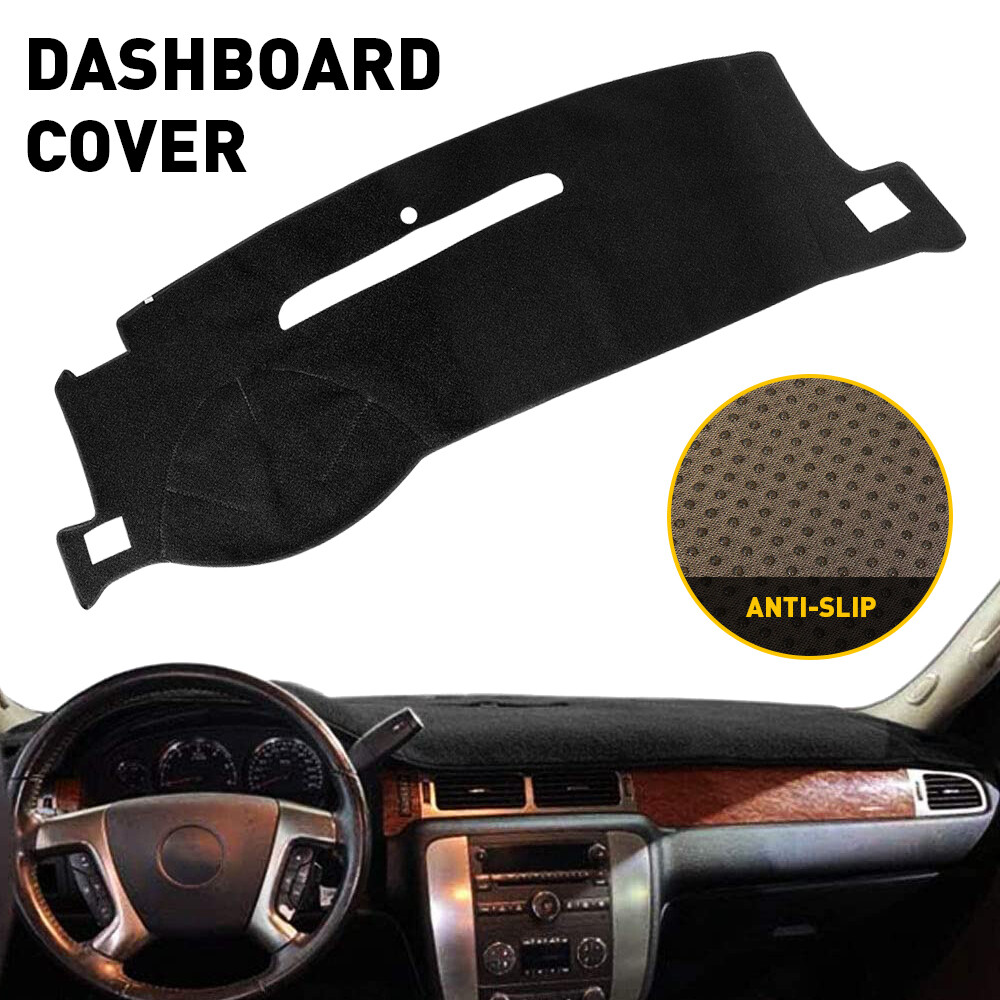 For 07-14 Chevy Tahoe/Suburban Black Dashmat Pad Cover Dashboard Dash ...