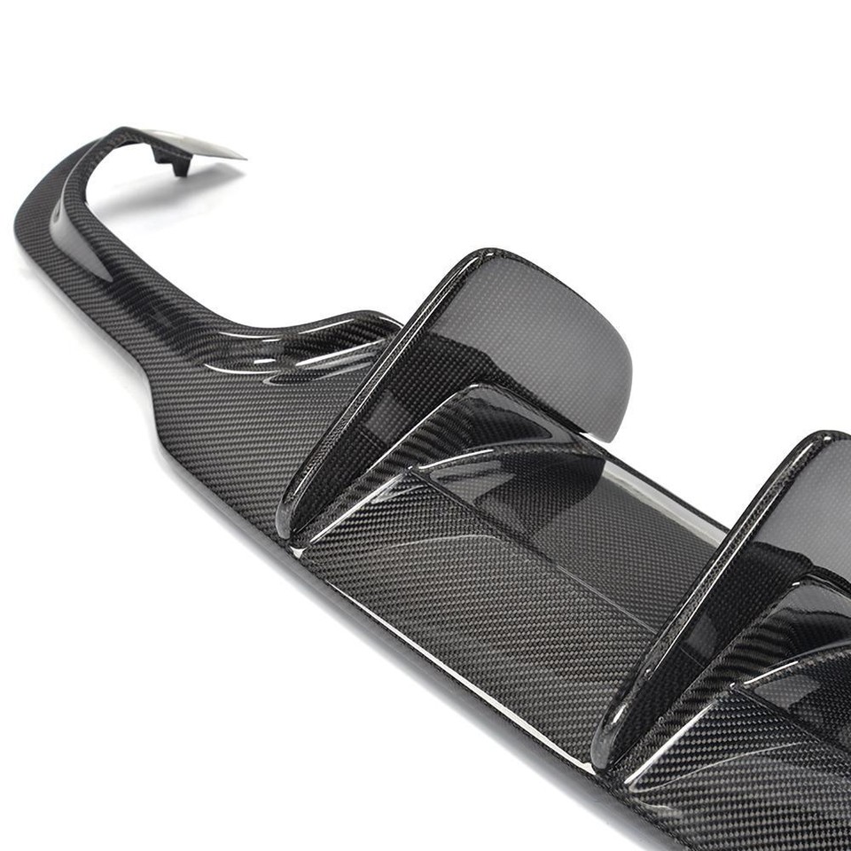 For 2012-14 Mercedes-benz W204 C63 REAL CARBON Rear Bumper Diffuser ...