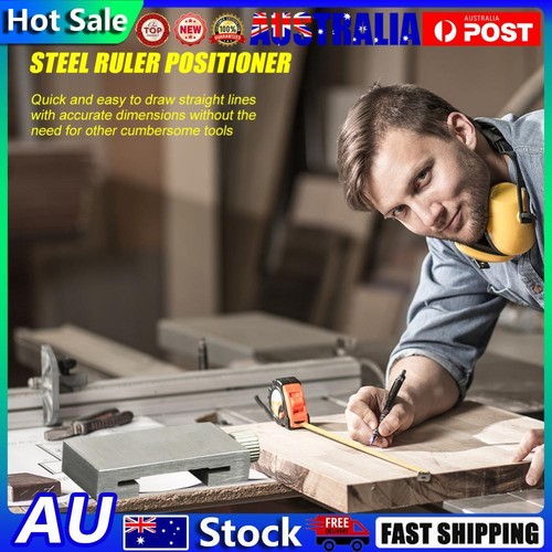 Woodworking Line Marking Gauge Carbon Steel Ruler Limiter Locator Block ...