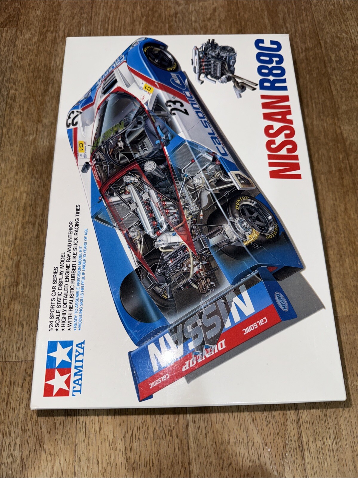 TAMIYA 1/24 Nissan R89C Full Display Model Kit 24093 Sports Car Series ...