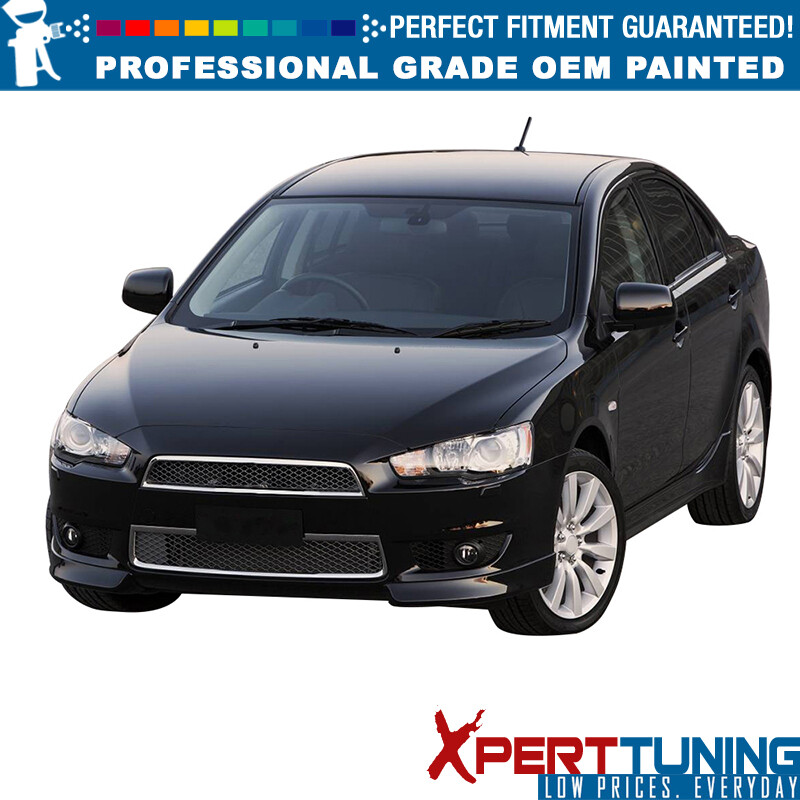 Fits 08-15 Mitsubishi Lancer OE Front Lip Splitter PP #YK Warm Silver ...