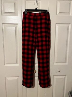Soma Intimates Red and Black Buffalo Plaid Pajama Pants ~ SMALL LONG ...