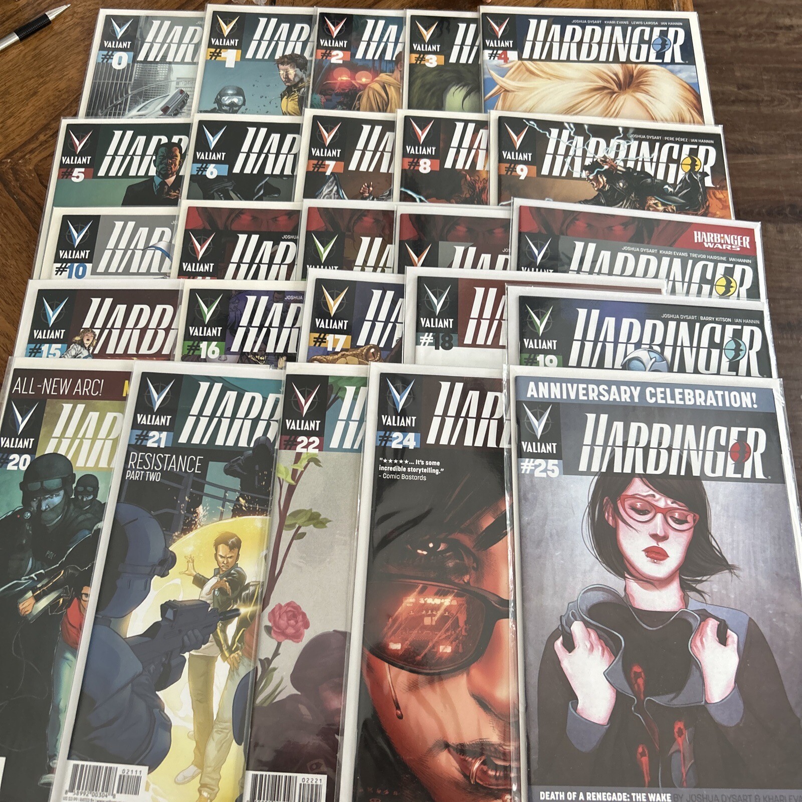 Harbinger Valiant Comics 0 1 - 25 Near Full Run Faith VEI Bad Idea ...