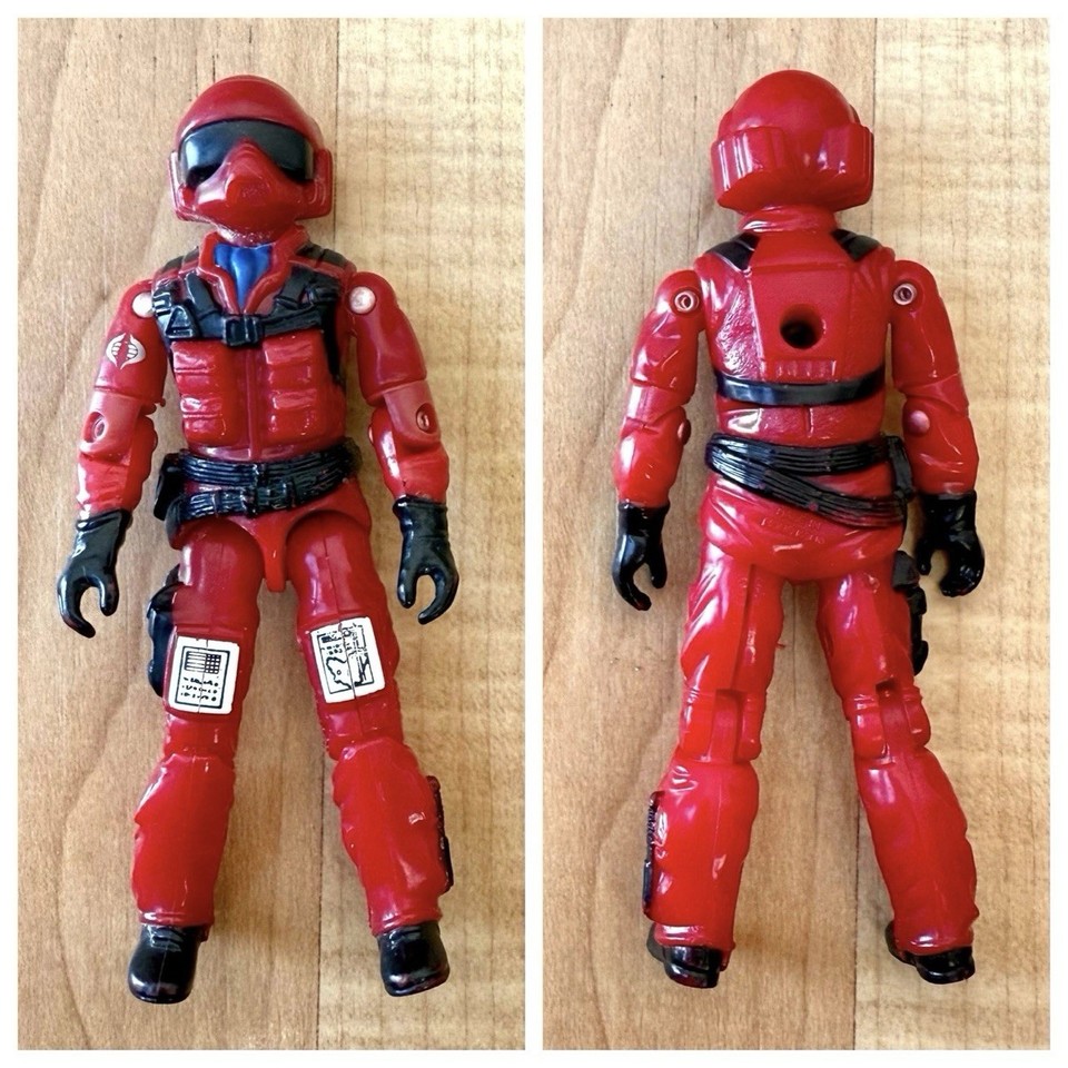 Vintage 1984 Hasbro GI Joe Cobra Rattler & Wild Weasel Pilot Action ...